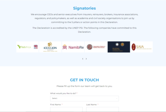 Creative design & development of the Nairobi Declaration logo, branding ...